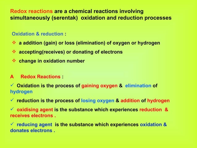 Oxidation & reduction | PPT | Chemistry | Science