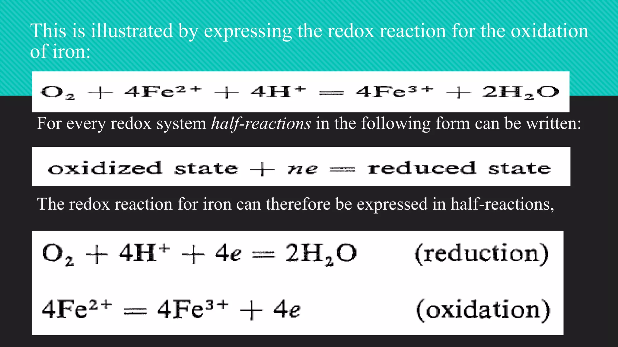 Oxidation reduction reaction | PPTX