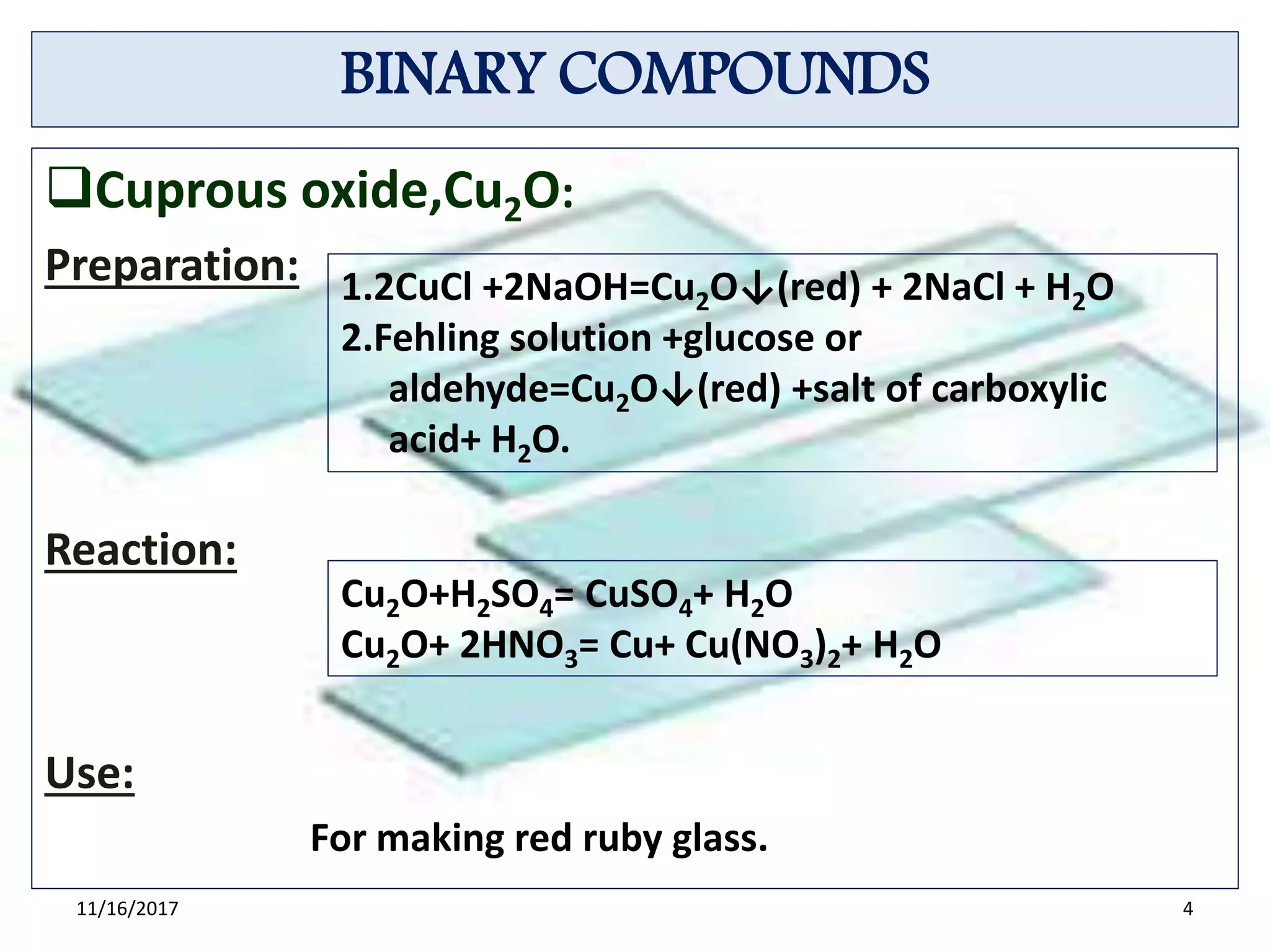 Oxidation state of cu(1) | PPTX