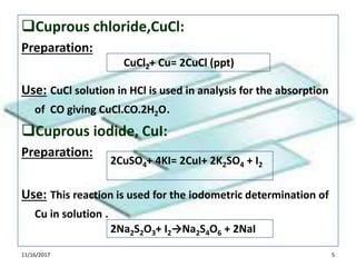 Oxidation state of cu(1) | PPT