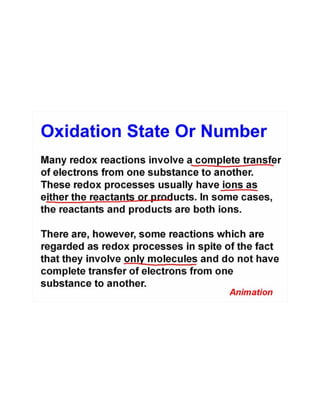 Oxidation Number Definition
