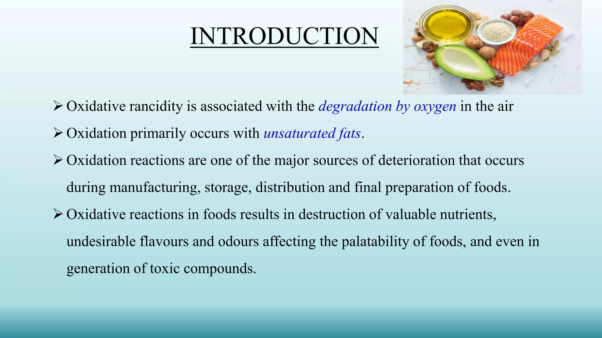 Oxidative changes in foods | PPT