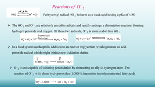 Oxidative changes in foods | PPT