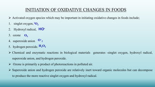 Oxidative changes in foods | PPT