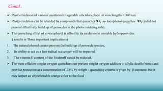 Oxidative changes in foods | PPTX