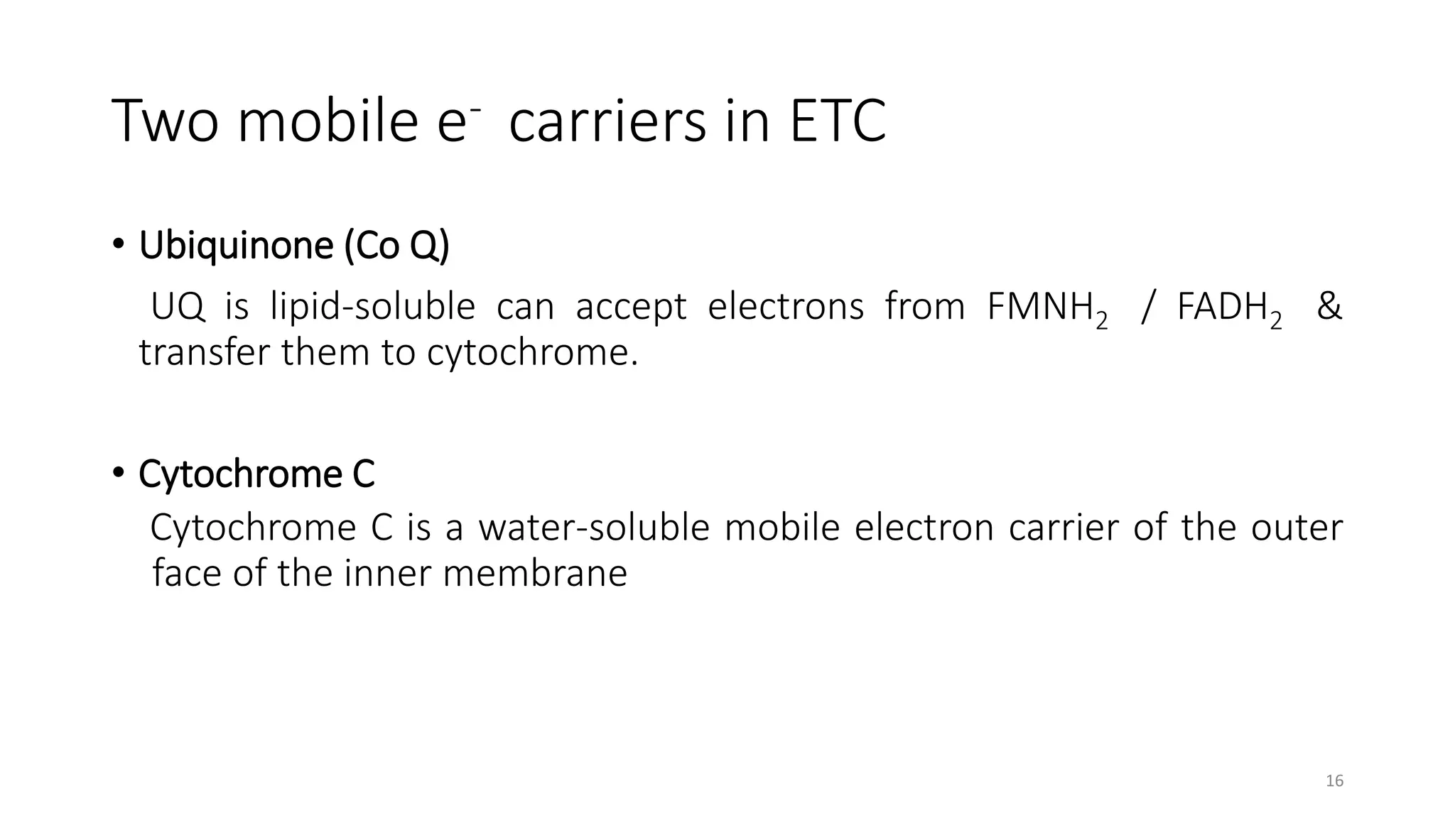 Oxidative phosphorylation and electron transport chain | PPTX