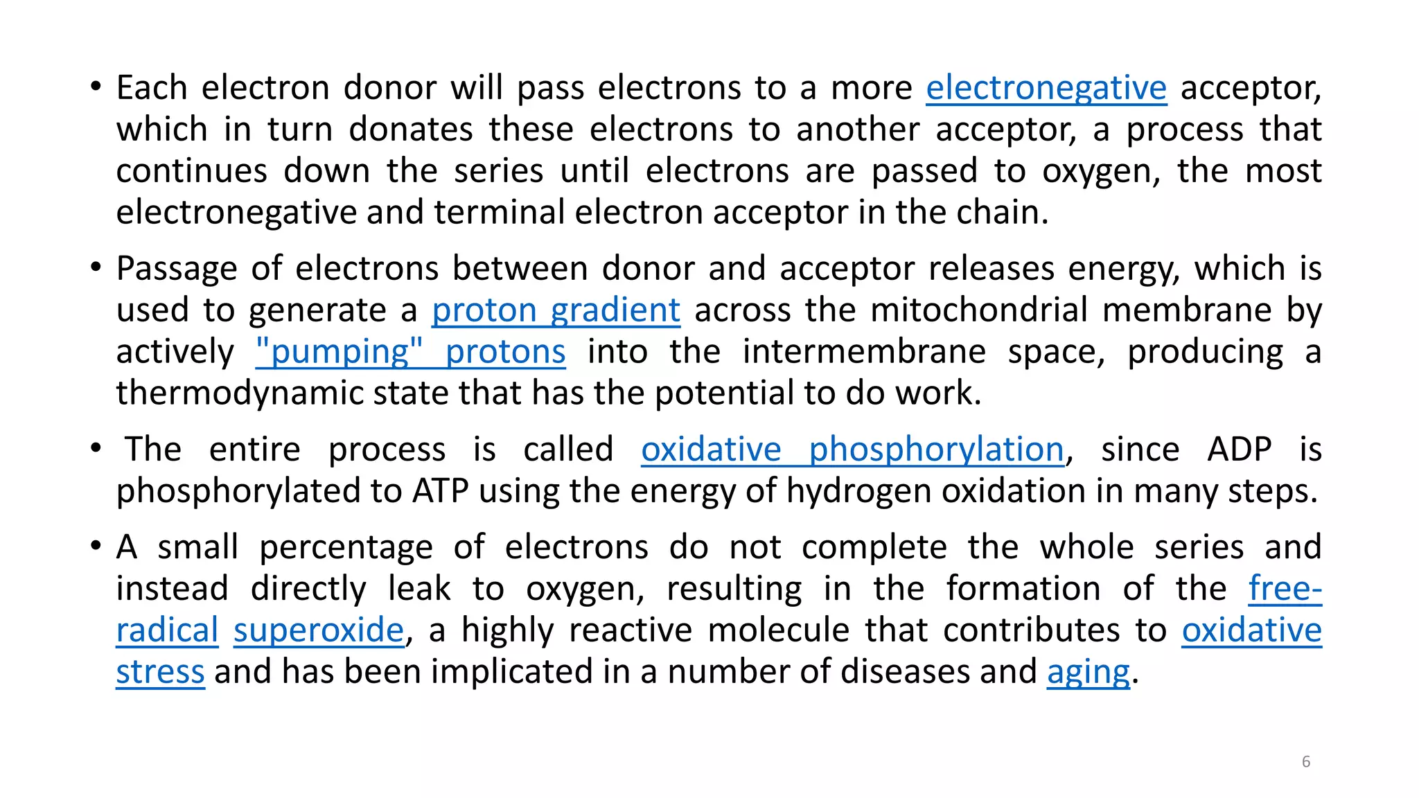 Oxidative phosphorylation and electron transport chain | PPTX
