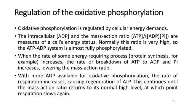 Oxidative phosphorylation and electron transport chain | PPTX