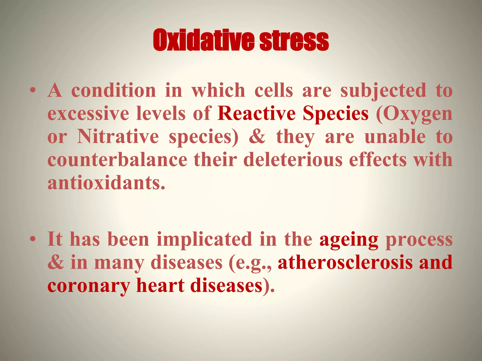 Oxidative Stress | PPTX