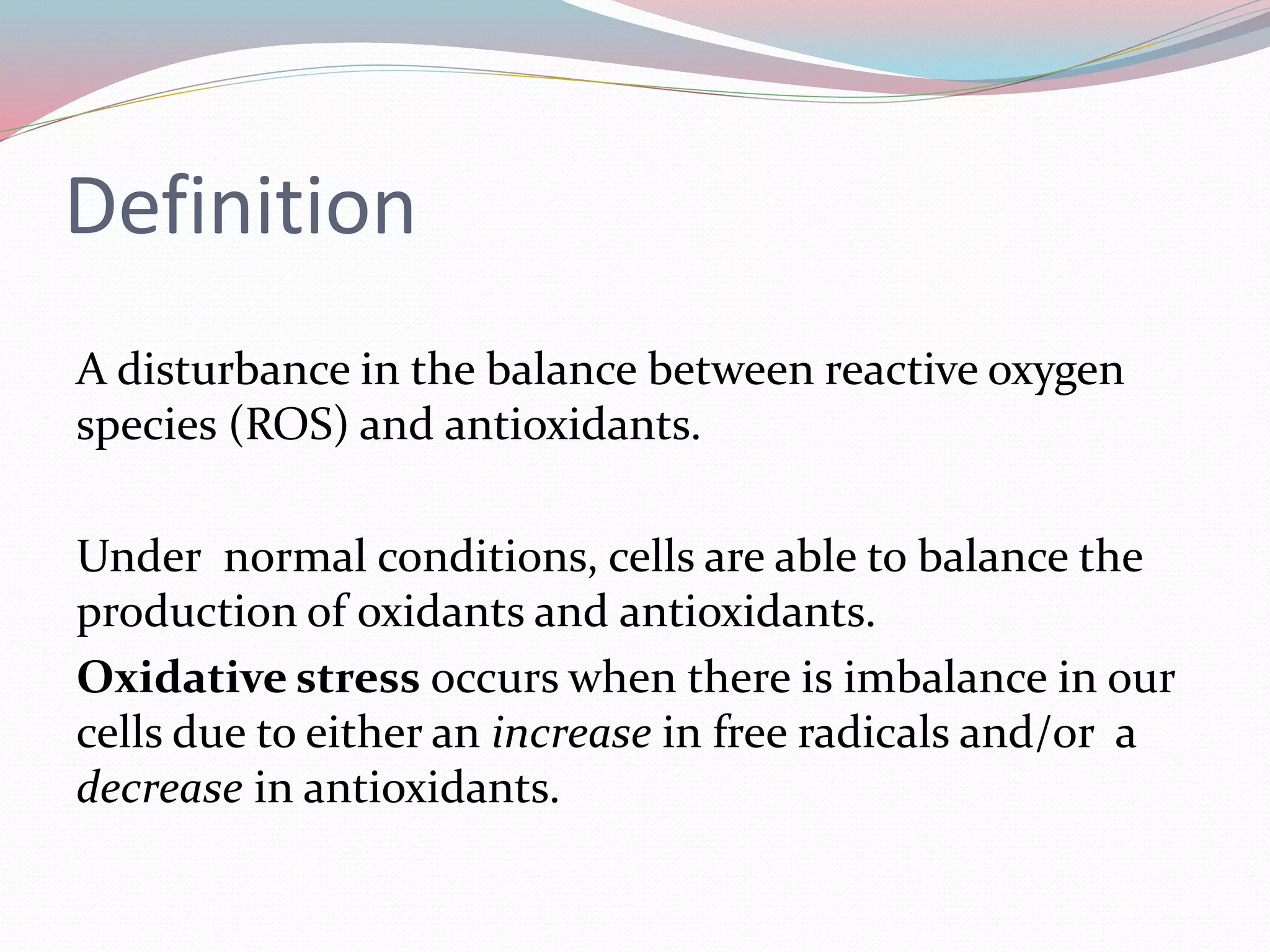 Oxidative stress | PPTX