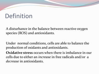 Oxidative stress | PPTX
