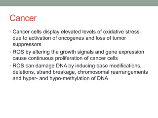 Oxidative Stress and development of several human diseases.pptx