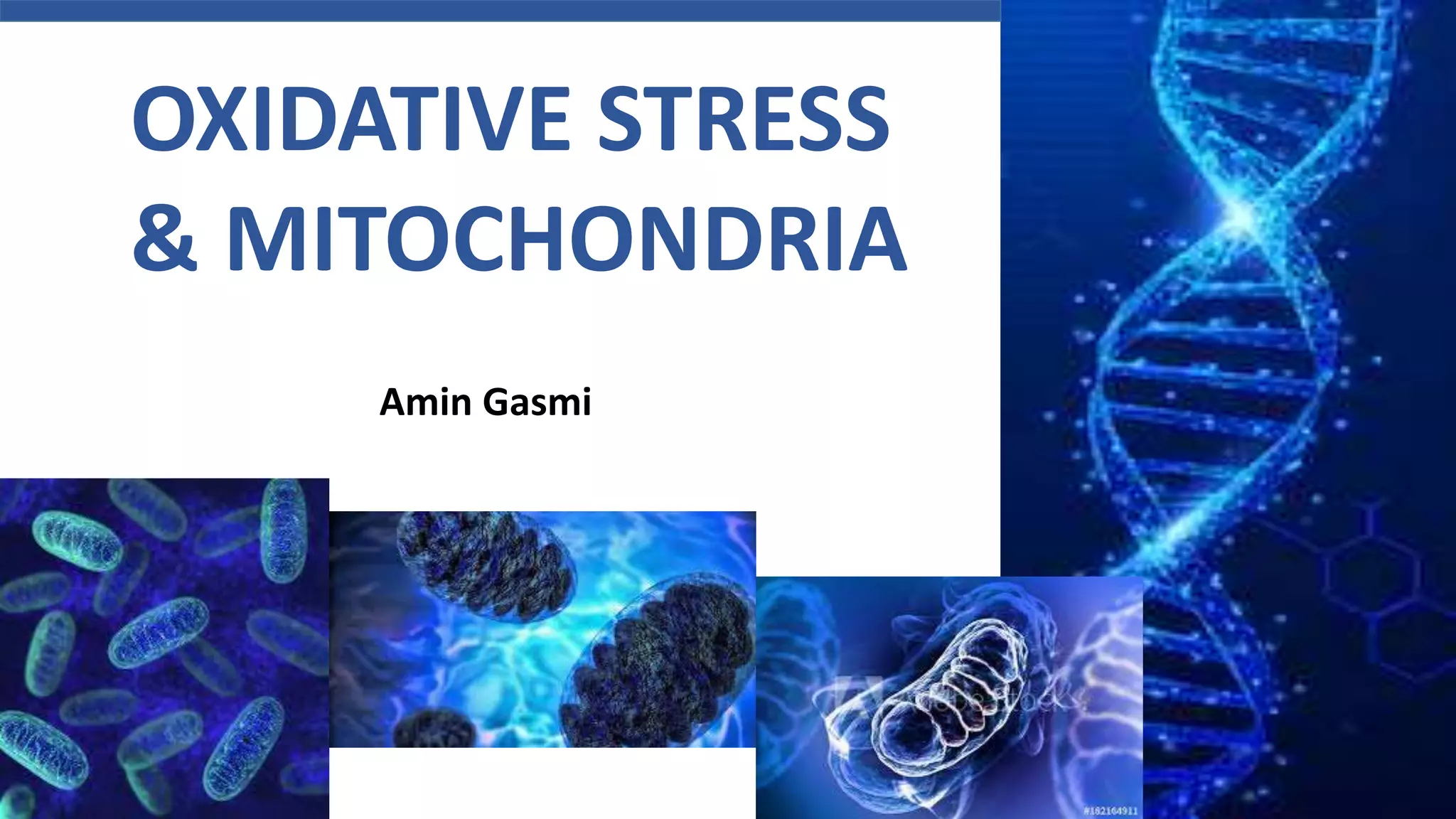 Oxidative stress and mitochondria | PPTX
