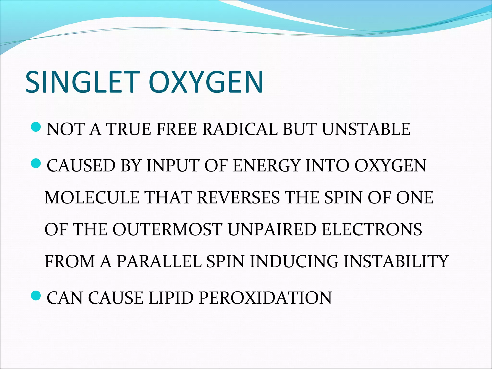 Oxidative stress and periodontal disease- Dr Harshavardhan Patwal | PPT