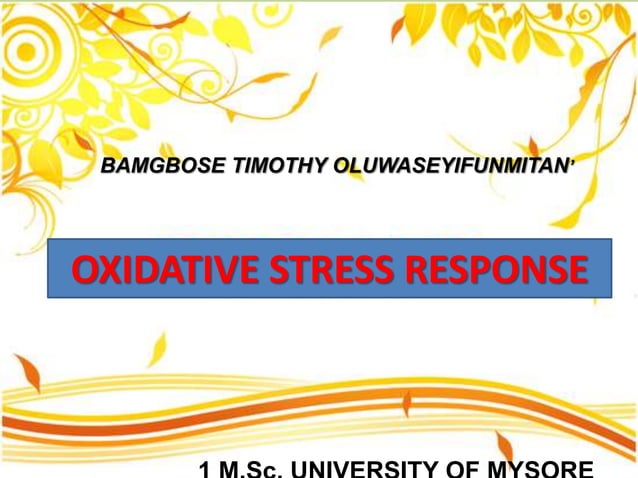 OXIDATIVE_STRESS_RESPONSE_mitochondria.ppt