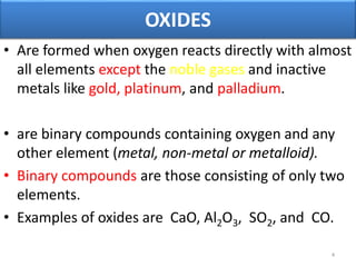 OXIDE in chemistry | PPTX