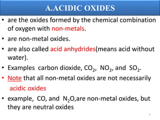 OXIDE in chemistry | PPTX