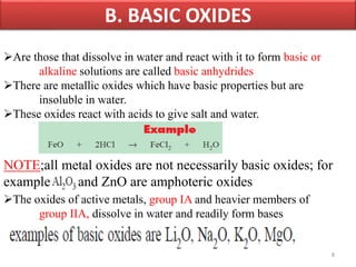 OXIDE in chemistry | PPTX