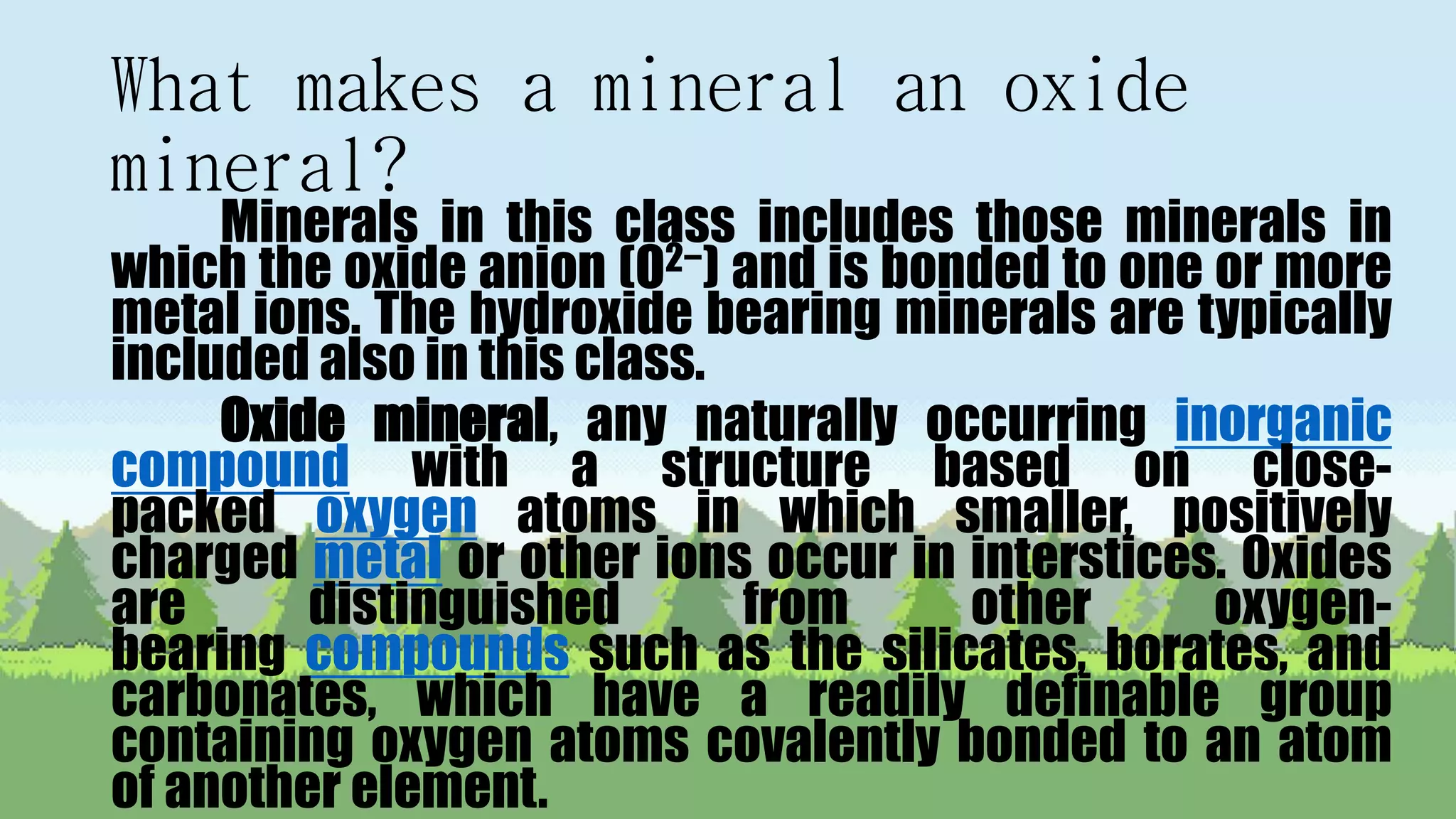 Oxide Minerals | PPTX