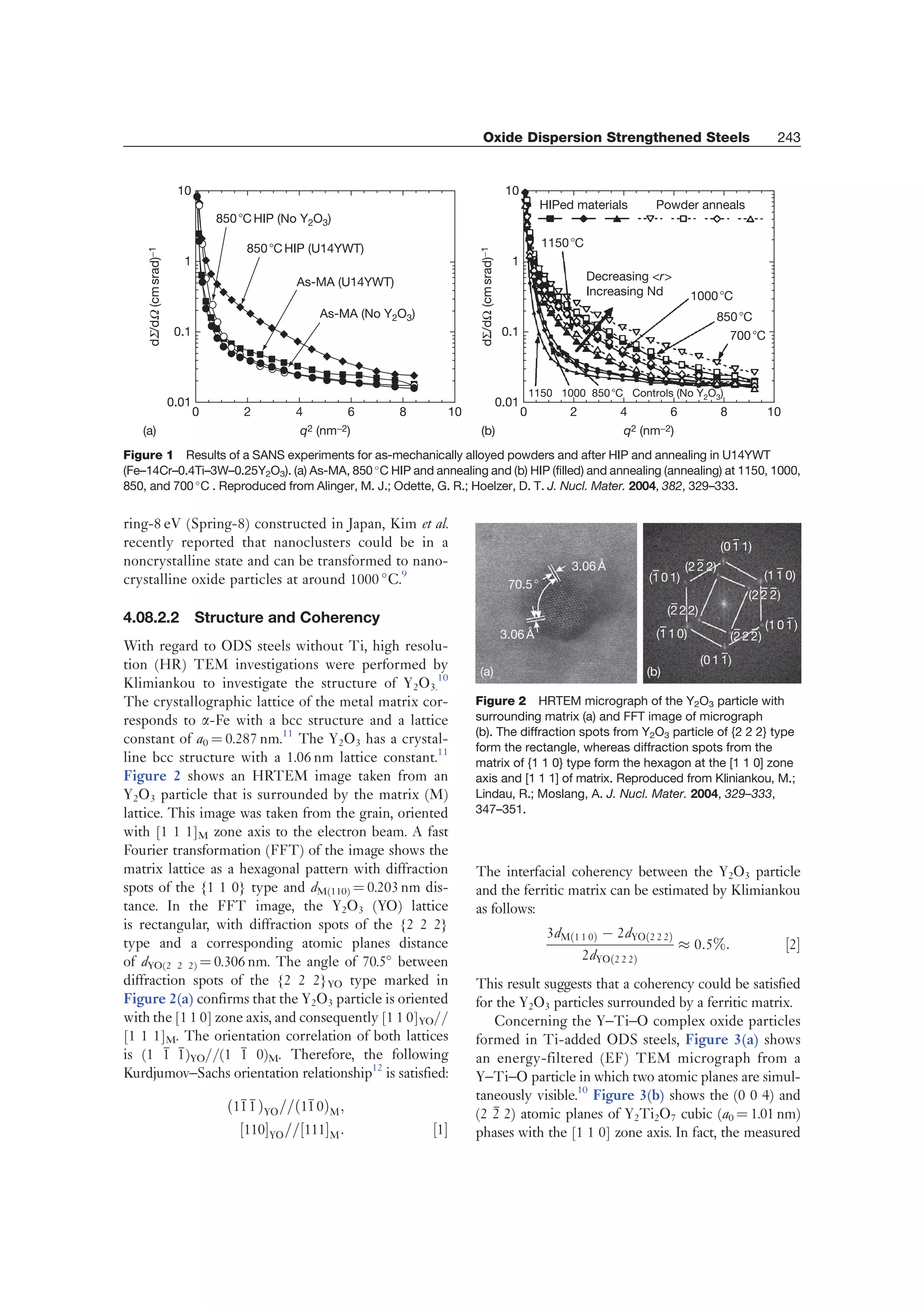 Oxide dispersion strengthened steels | PDF