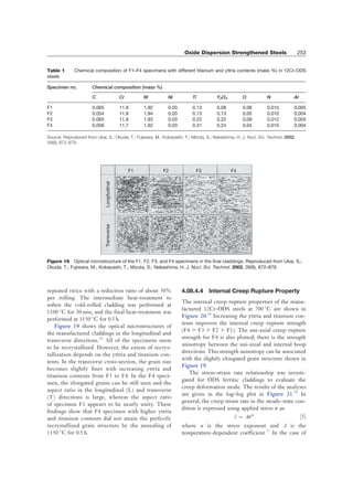Oxide dispersion strengthened steels | PDF
