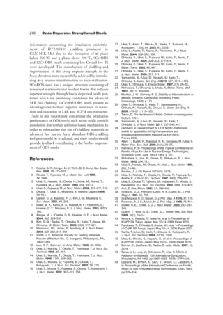 Oxide dispersion strengthened steels | PDF