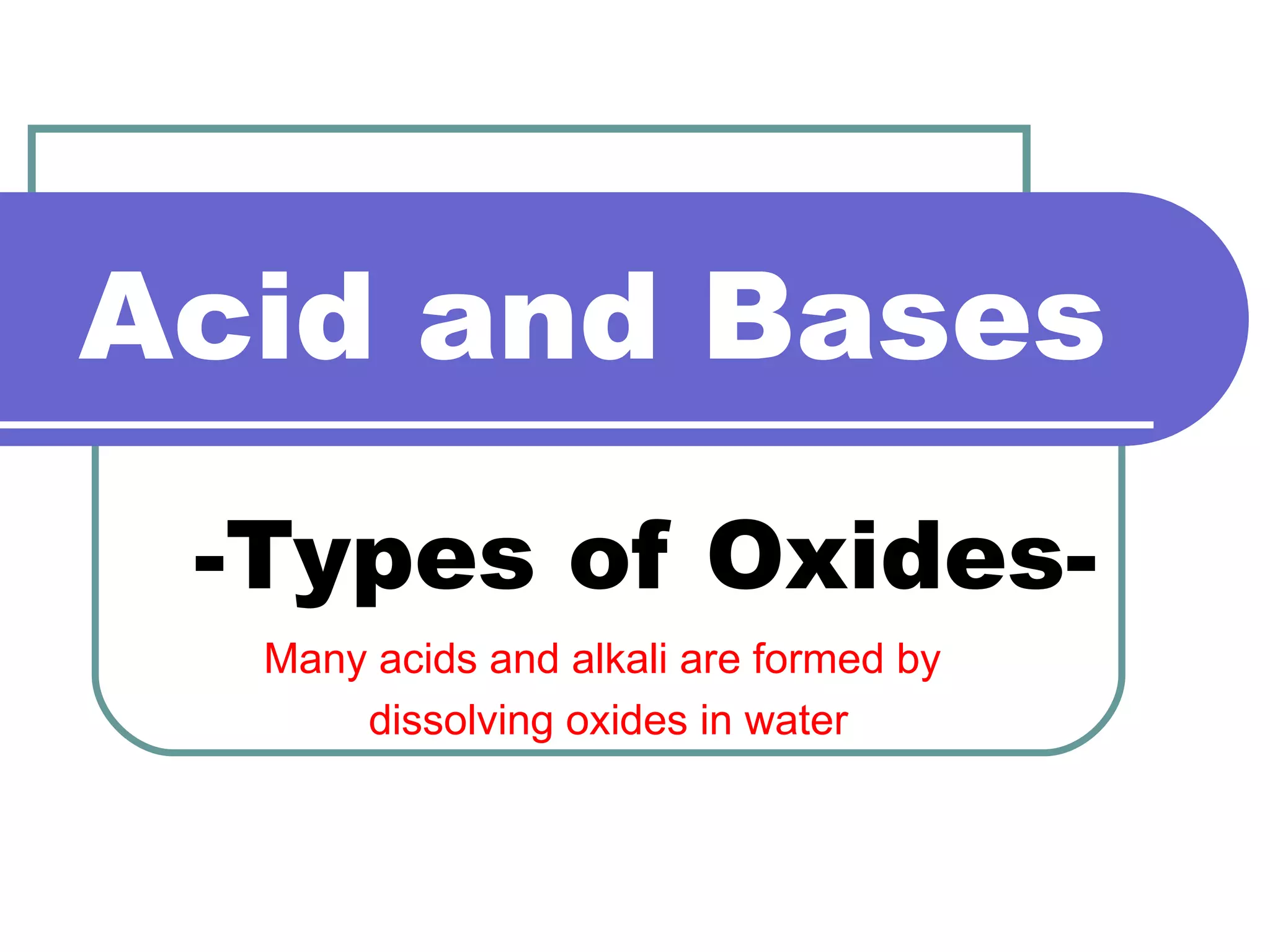Oxides | PPT