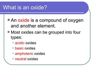 Oxides | PPT