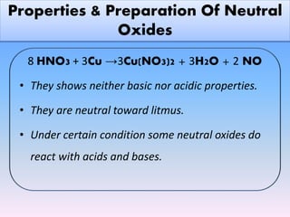Oxides and their classification | PPTX