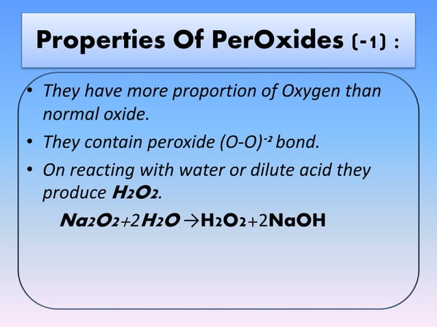 Oxides and their classification | PPTX | Chemistry | Science