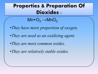 Oxides and their classification | PPTX