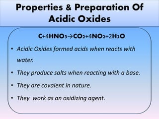 Oxides and their classification | PPTX