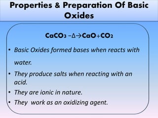 Oxides and their classification | PPTX
