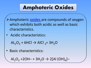 Oxides and their classification | PPTX