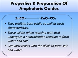 Oxides and their classification | PPTX