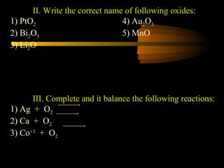 Oxides tutorial | PPT