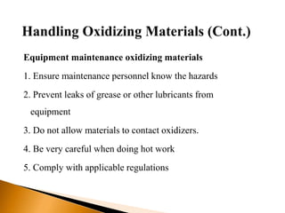 Oxidizing materials | PPTX