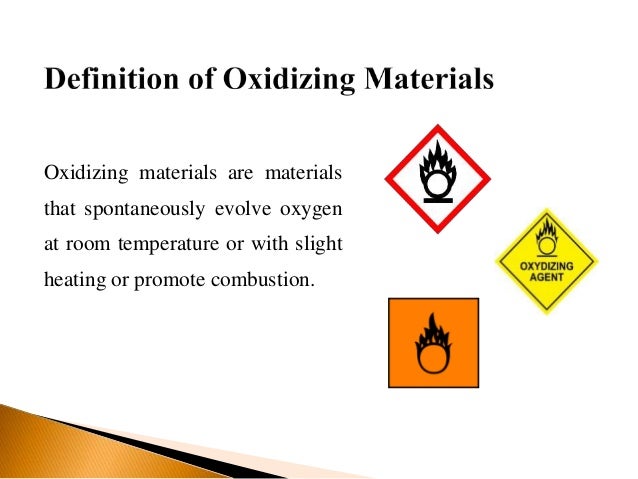 Oxidizing materials