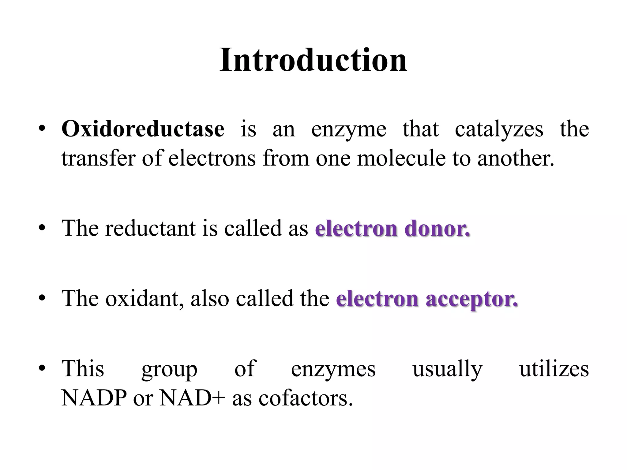 Oxidoreductase | PPTX