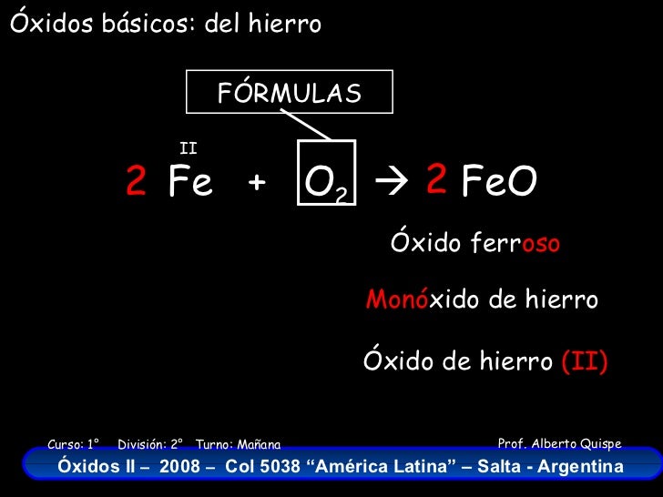 Oxidos De Hierro