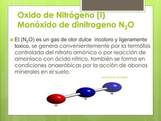 Ingenieria geografica y ambiental Oxidos de nitrogeno | PPTX