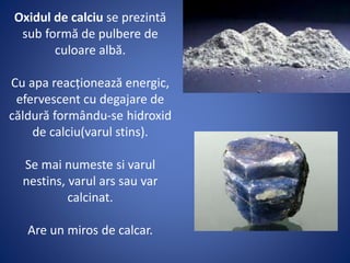 Oxidul de calciu | PPT