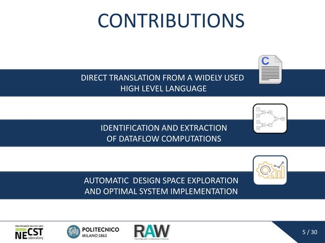 OXiGen: A tool for automatic acceleration of C functions into dataflow FPGA-based kernels | PPT