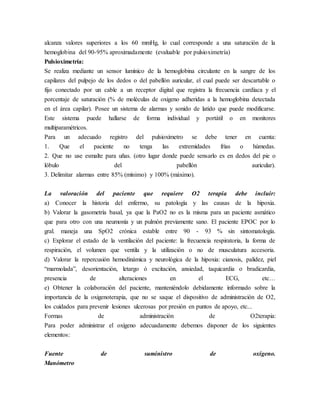Oxigenoterapia | DOCX