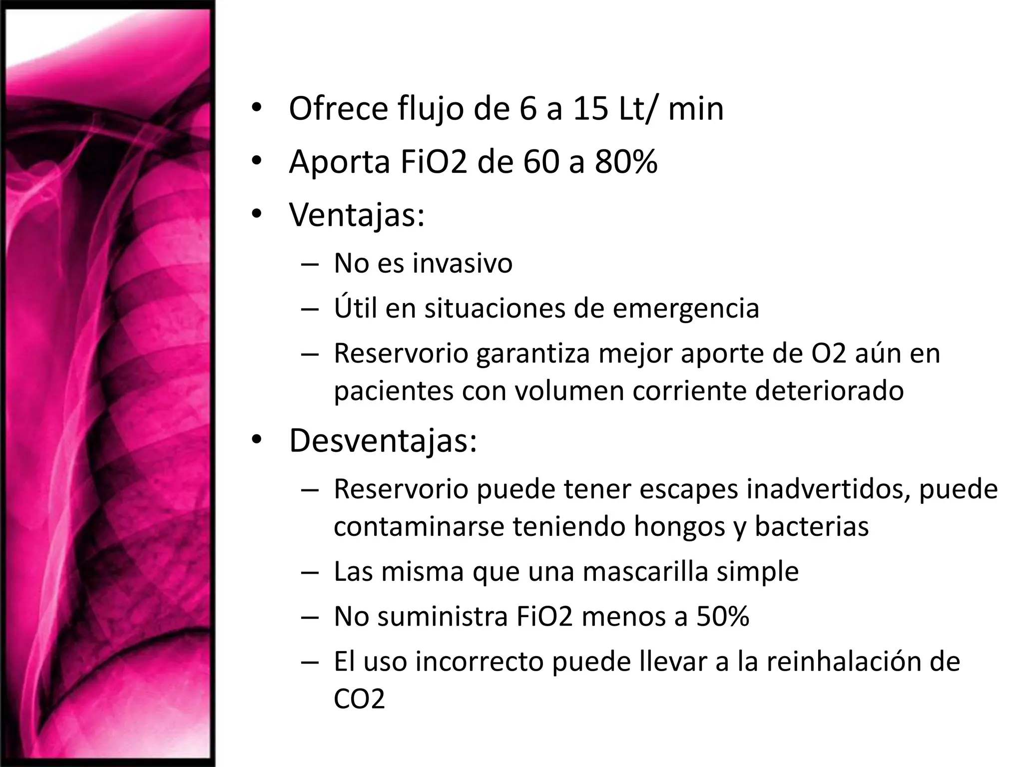 oxigenoterapia de bajo y alto flujo dispositivos | PPT