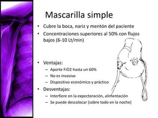 oxigenoterapia de bajo y alto flujo dispositivos | PPT