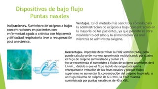 Oxigenoterapia introduccion para tareas o clases | PPTX
