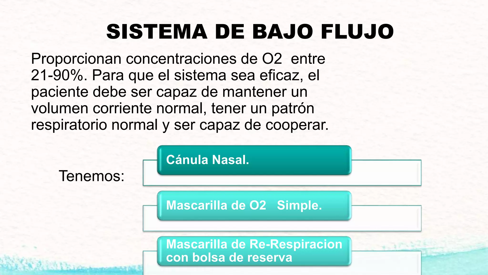 Oxigenoterapia alto y bajo flujo