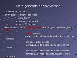 Oxigen si carbon | PPT