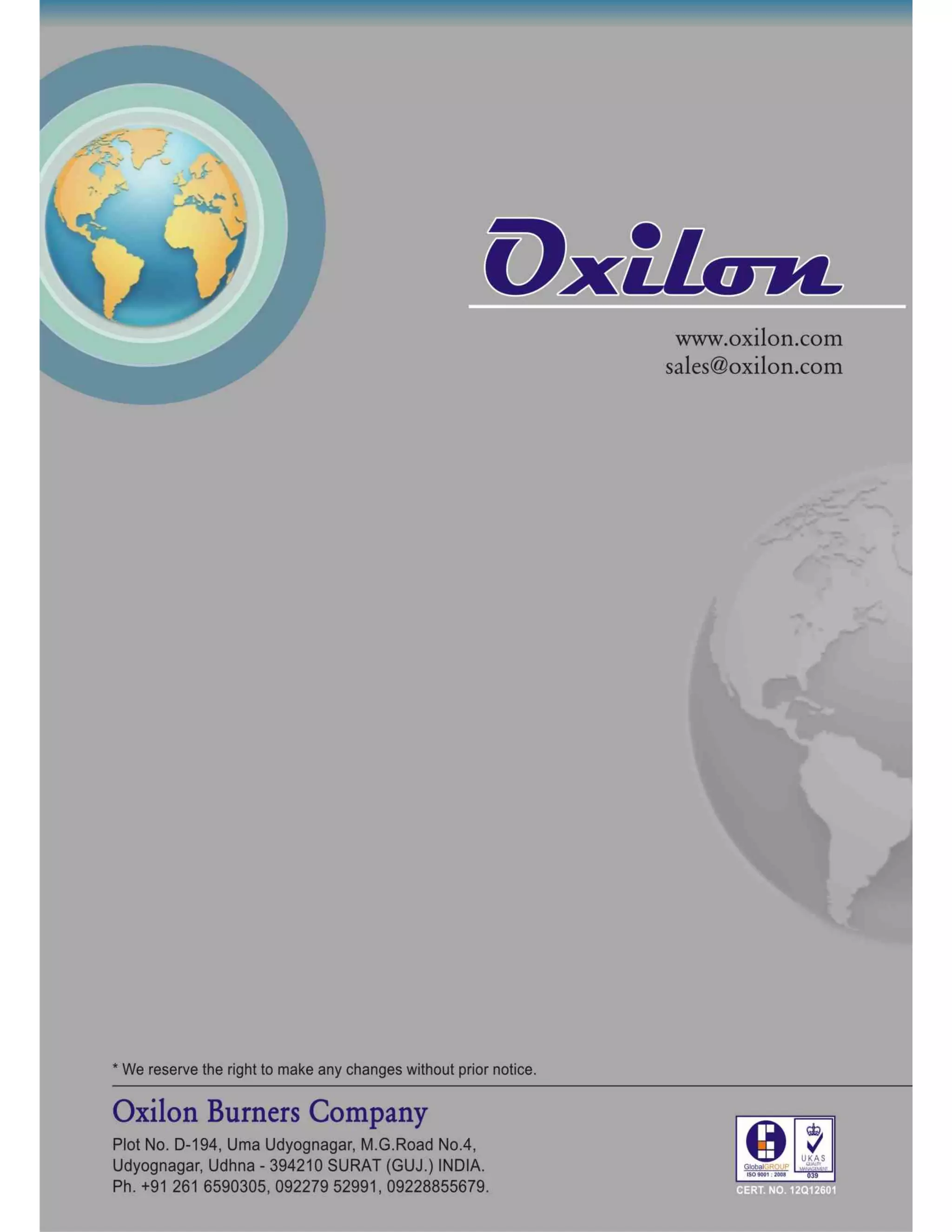 Oxilon Burners, Surat, Oil Burner Spares | PDF